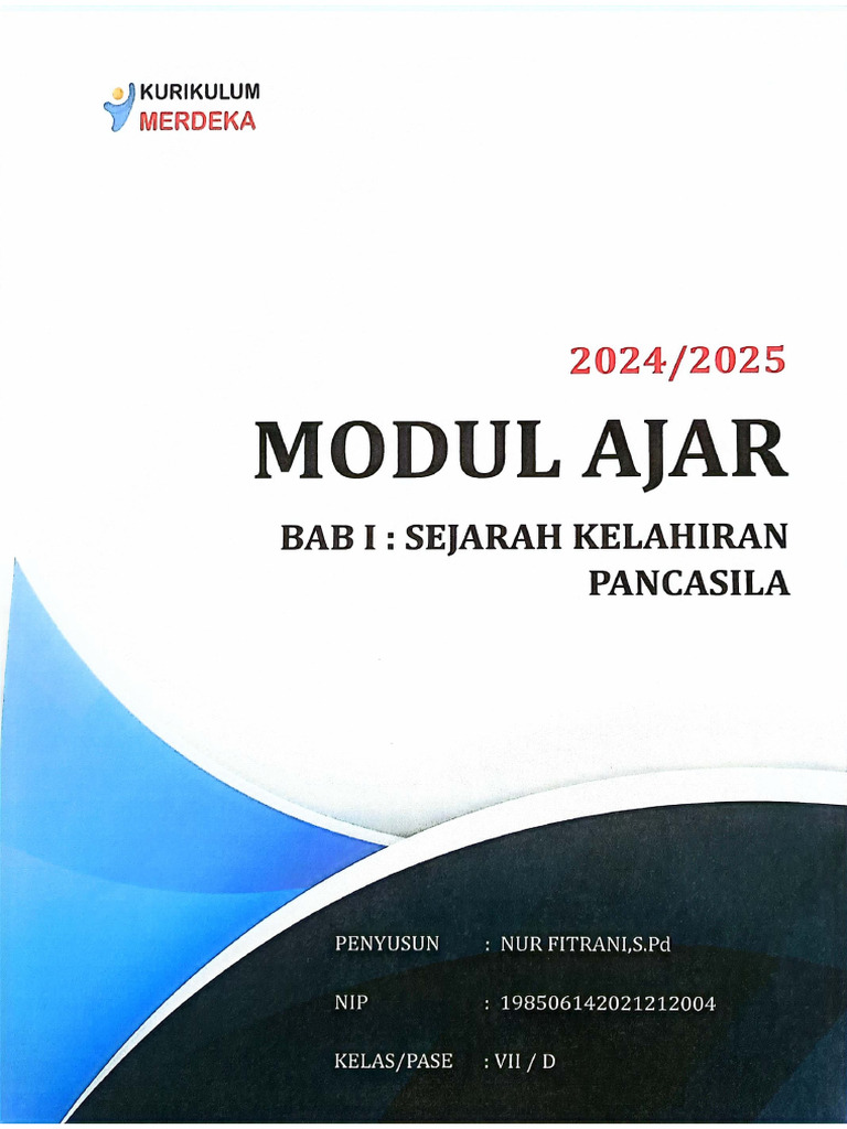 Modul Ajar Pendidikan Pancasila | PDF