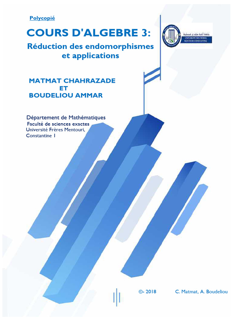 Algèbre 3 UFM | PDF