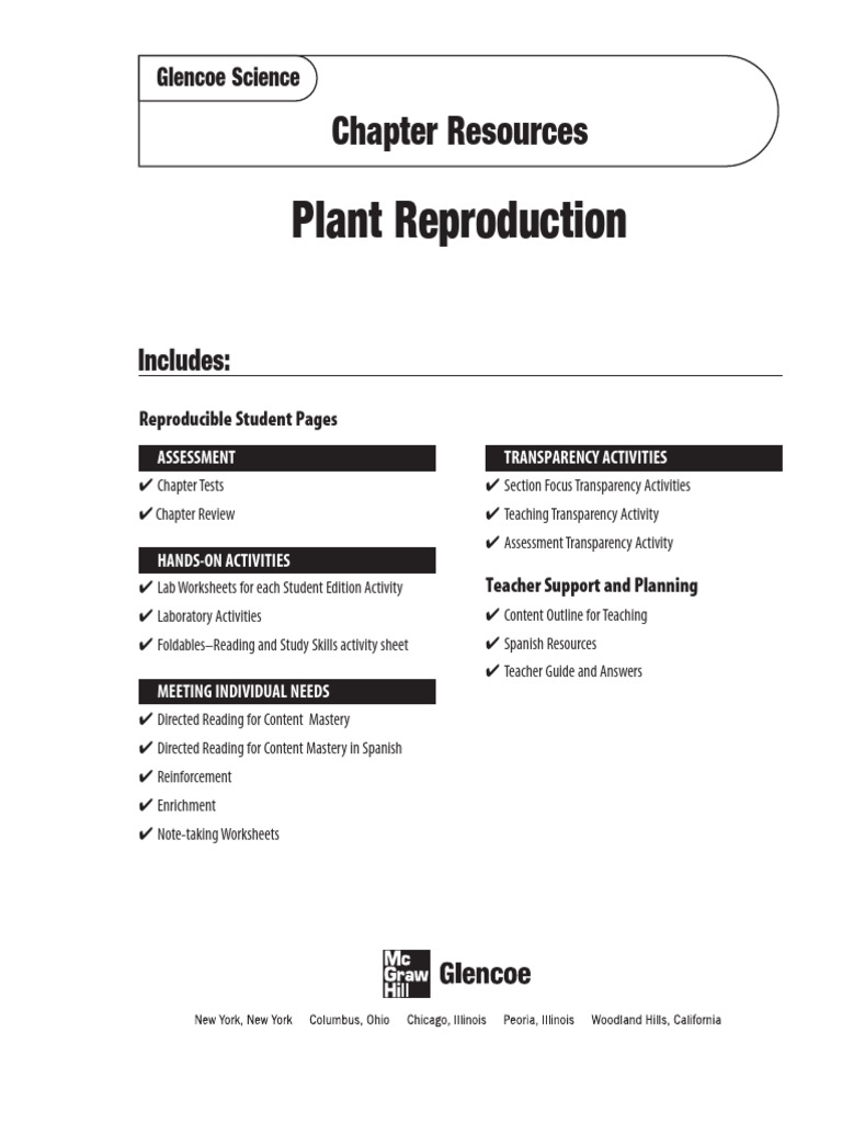 Chapter 4 Plant Reproduction Flip File | PDF