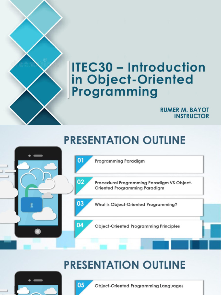 ITEC30 Introduction in OOP LEC | PDF