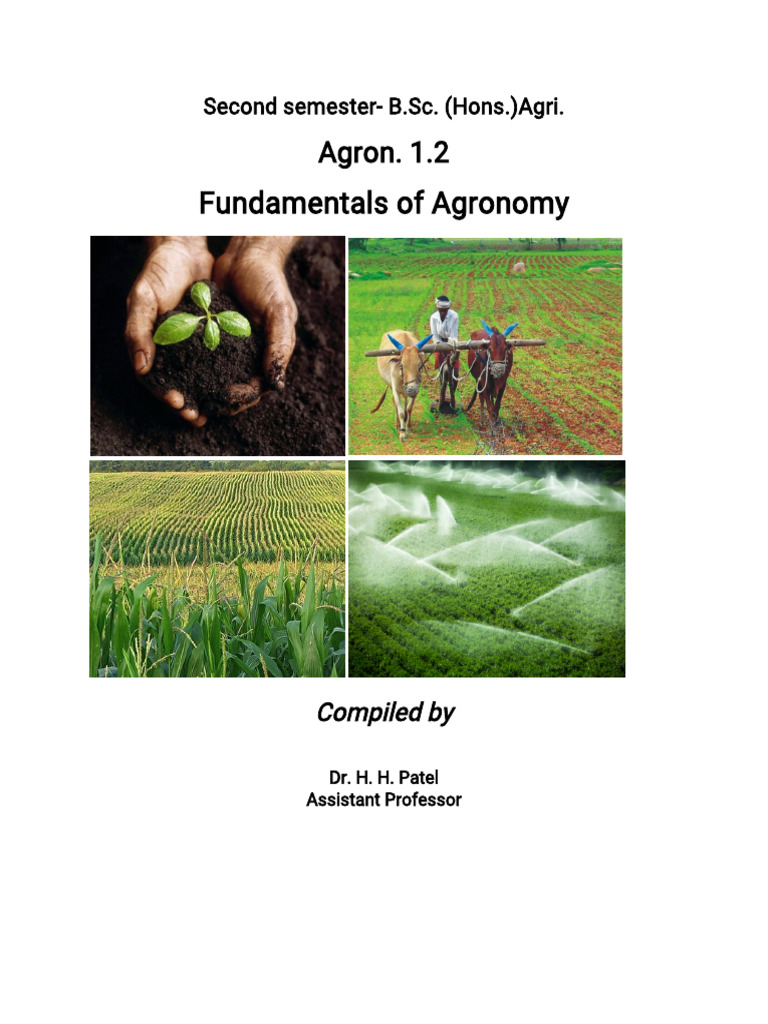 Fundamentals of Agronomy PDF | PDF