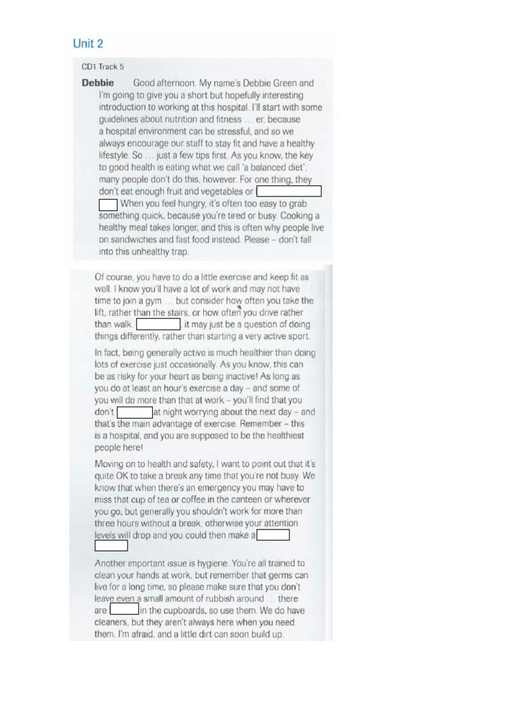 Listening 1 (script filling) | PDF