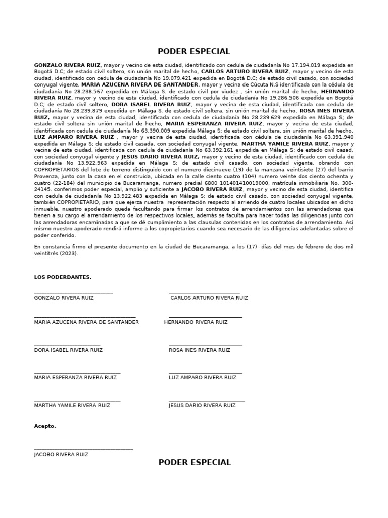 PODER ESPECIAL | PDF