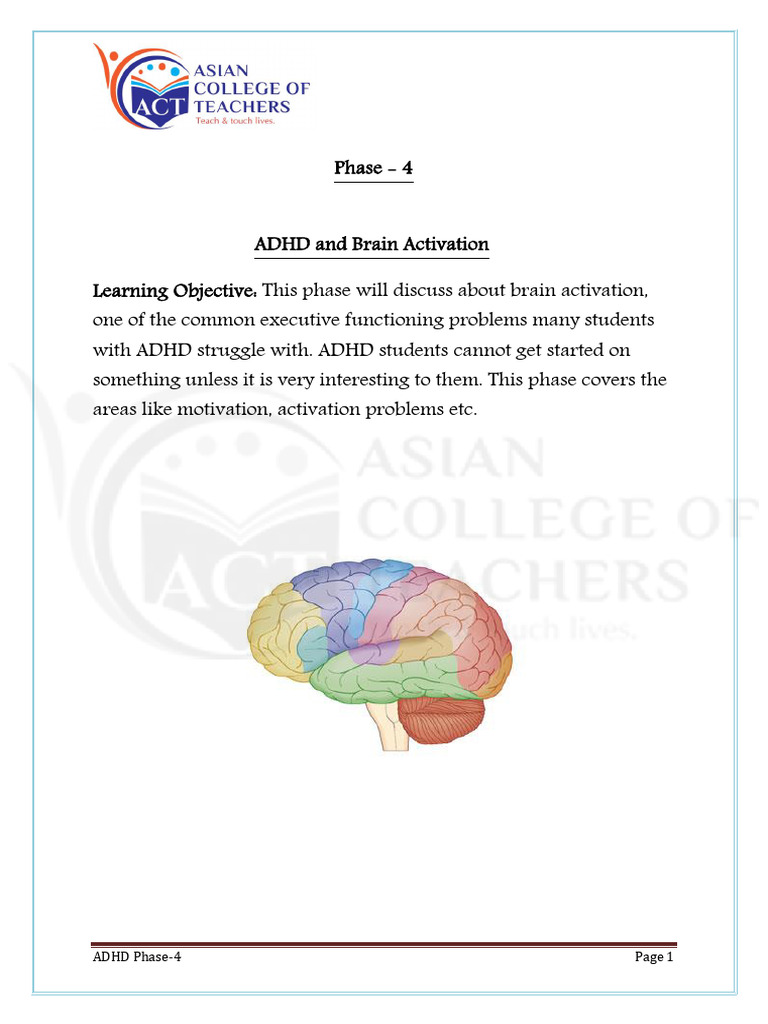Adhd Phase 4 | PDF