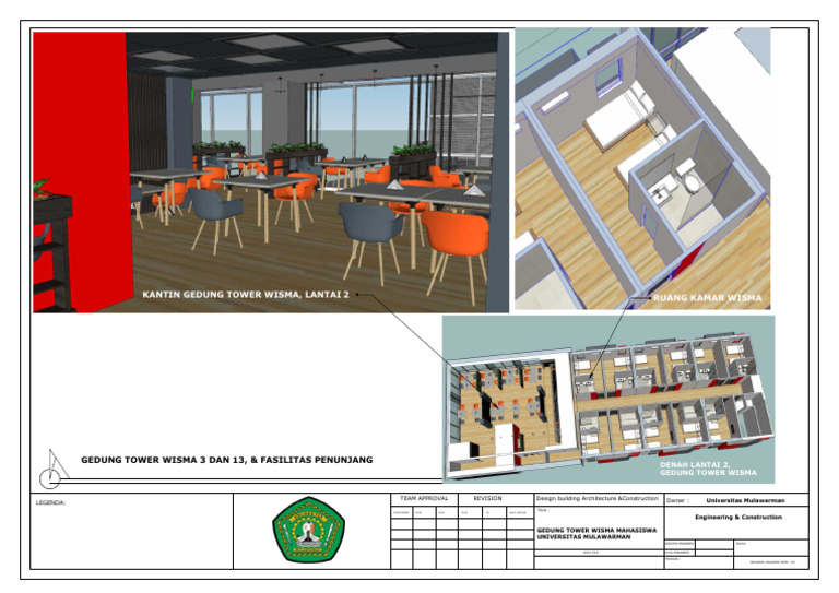 Wisma 1 Lay-15 (Detail Denah Lantai 2) | PDF