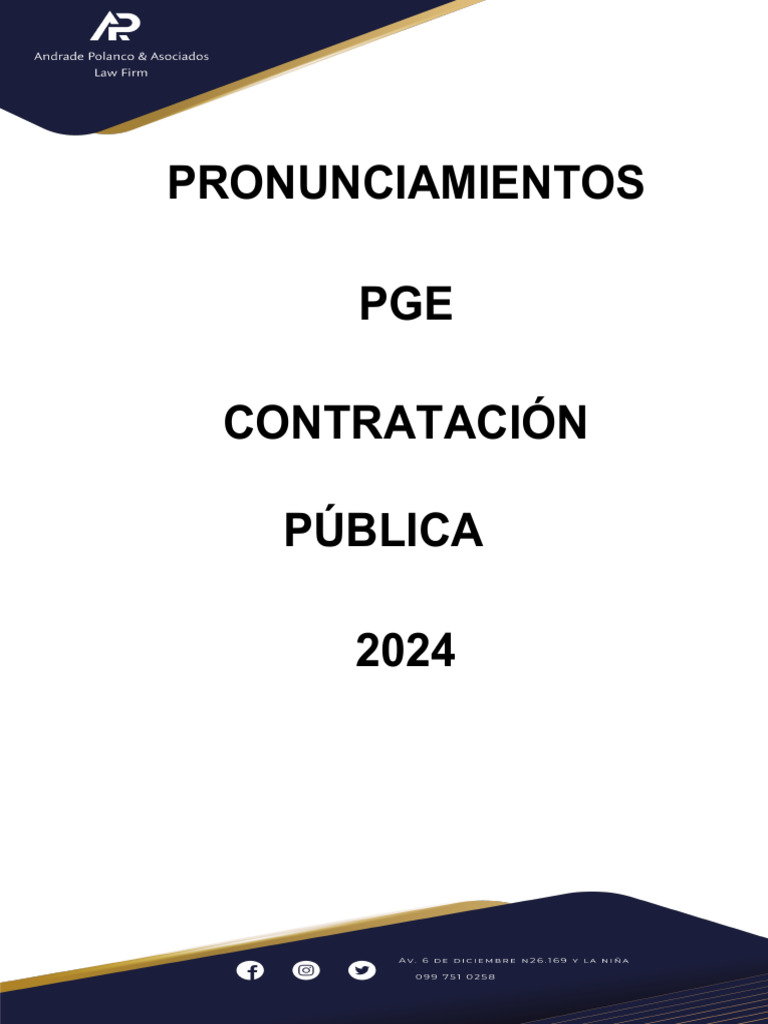 Compilación Pronunciamientos Pge-1 | PDF