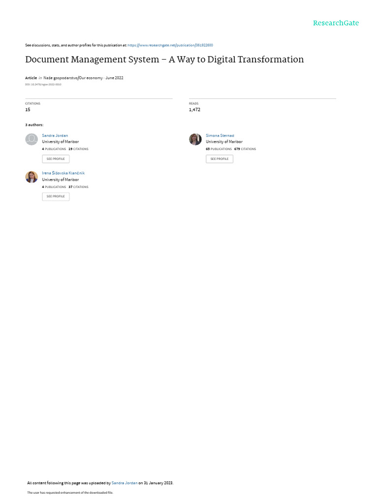 Dms Key To Business Digital Transformation Pdf Usability Business