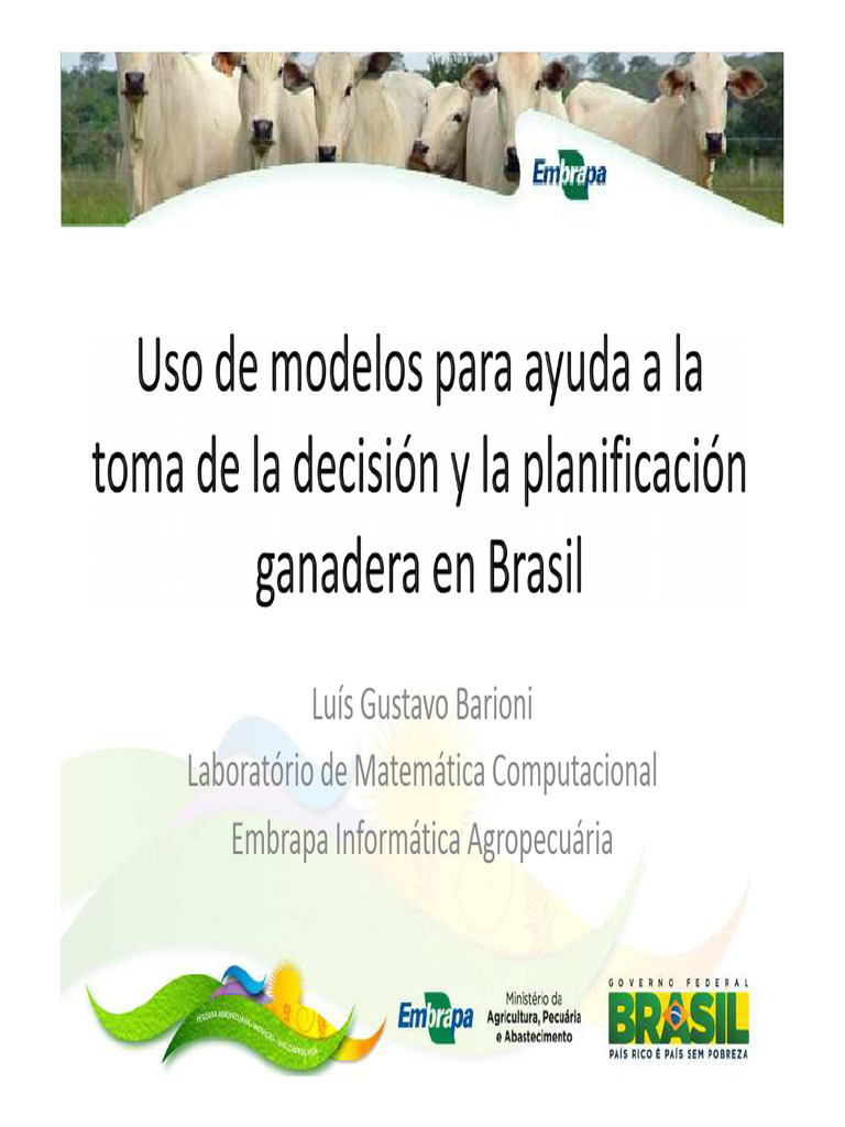Luis - Barioni - Utilizando Modelos Computacionales para Asistir La Planificación de Producción ...