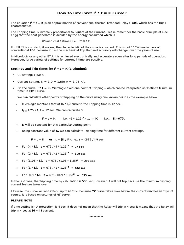 Tech Note-IsqT K Curve | PDF