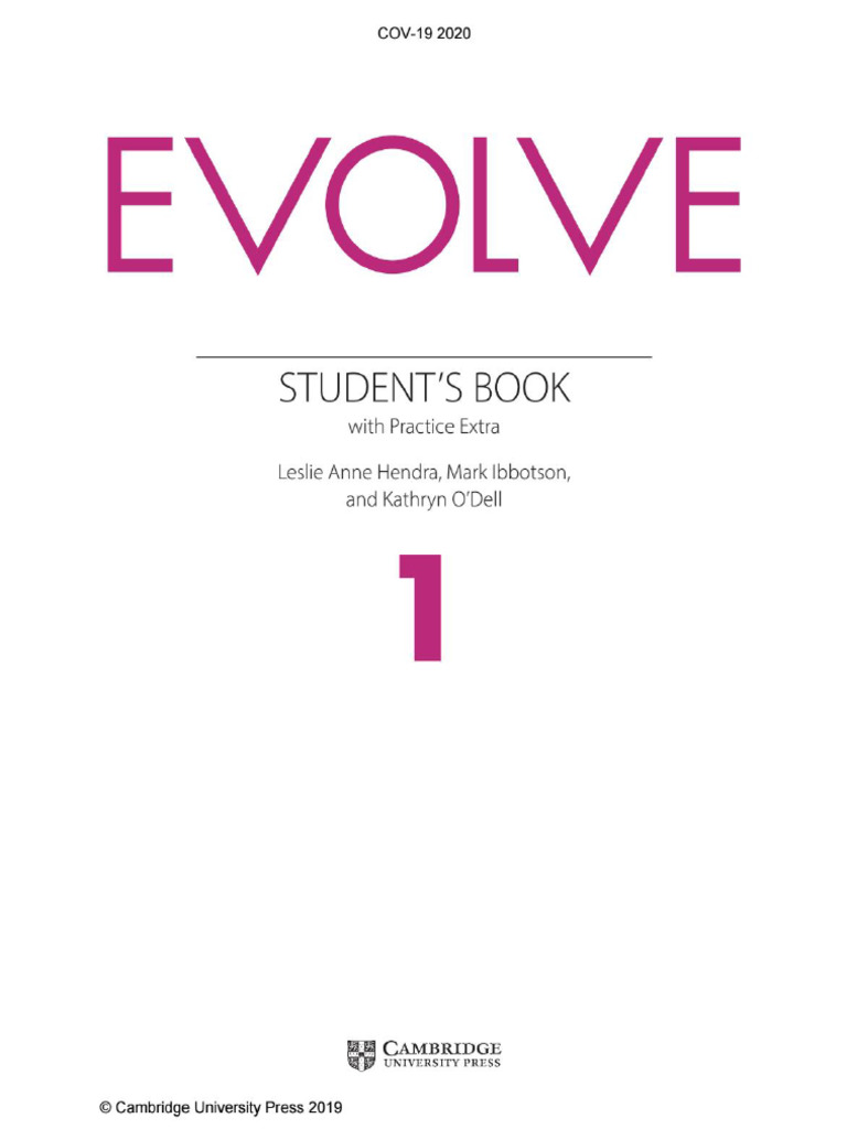Evolve 1 - Student - S Book | PDF Evolve 1 - Student - S Book | PDF