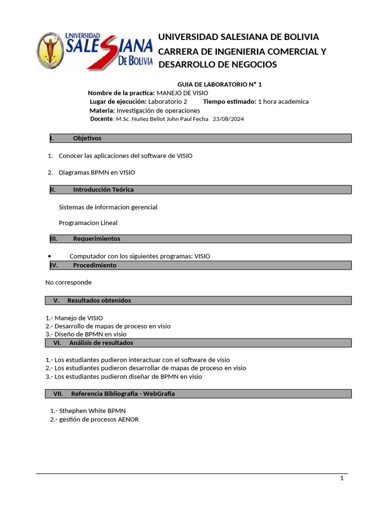 Formato Guia de Laboratorios ICN 1 | PDF