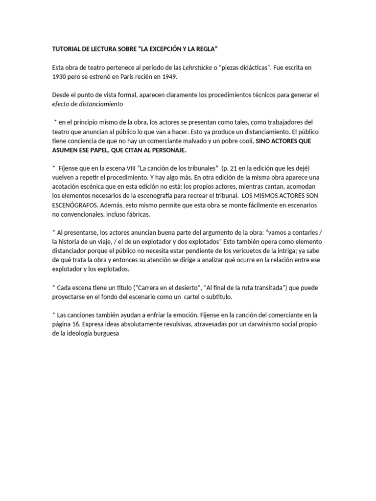 Tutorial de LA EXCEPCION Y LA REGLA | PDF