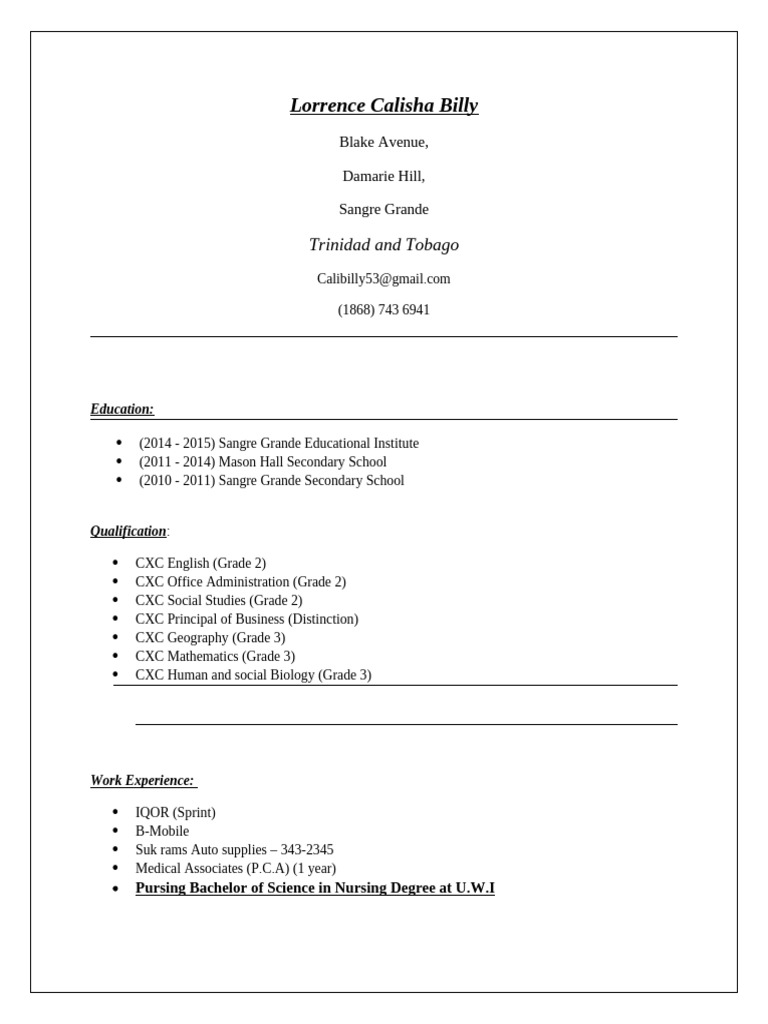 LCB Resume | PDF
