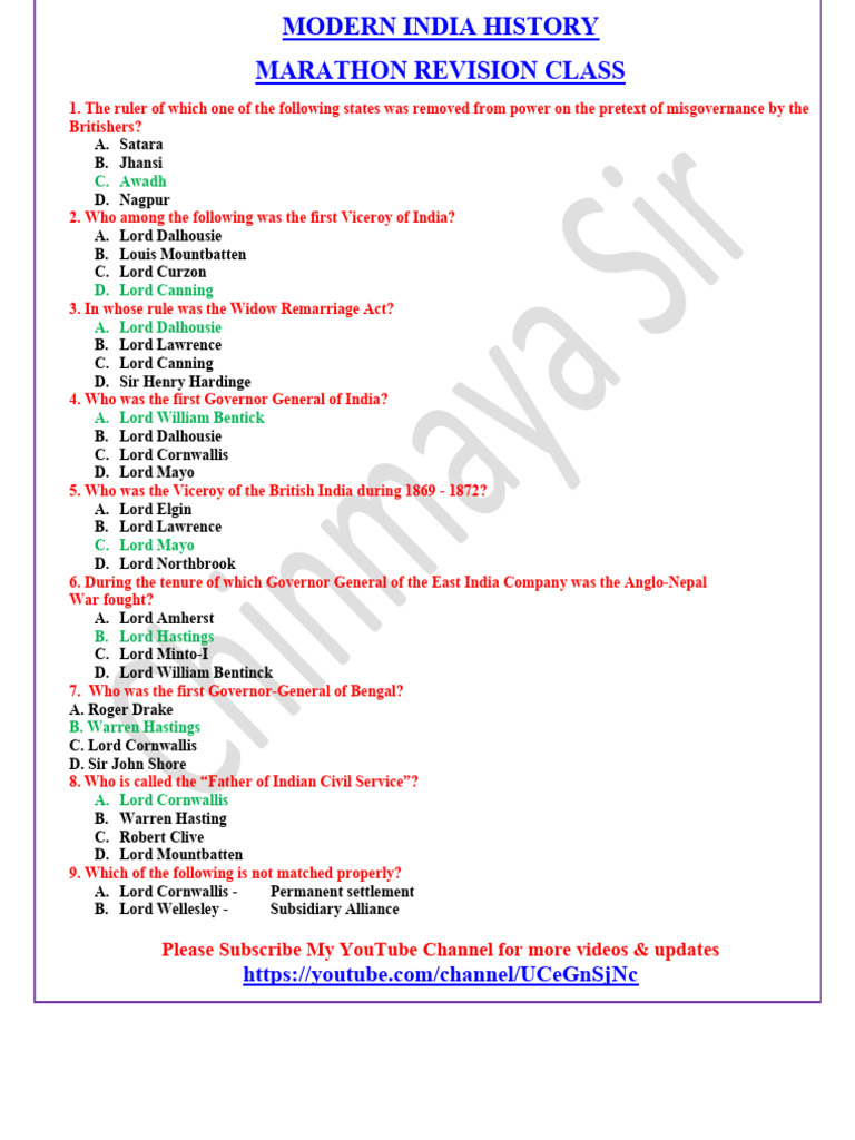 Modern History Marathon | PDF