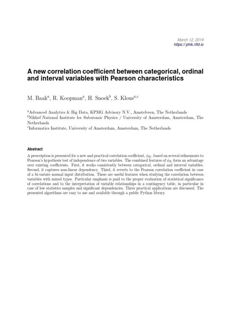 A New Correlation Coefficient Between Categorical, Ordinal and Interval ...