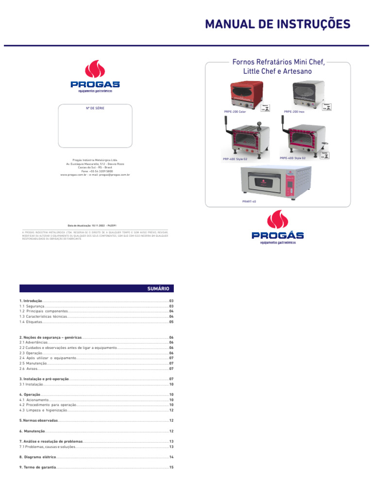 P42591 Manual Mini e Little Chef PRPE 200 COLOR PRPE 200 INOX PRP 400 ...