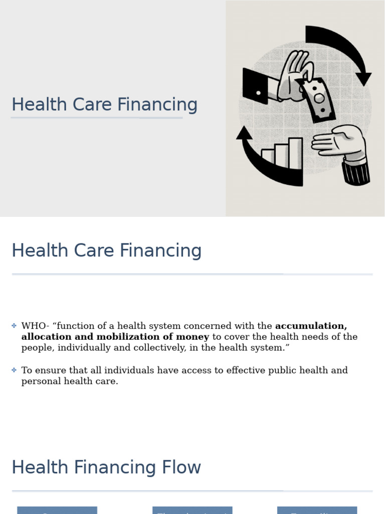 Health Care Financing | PDF
