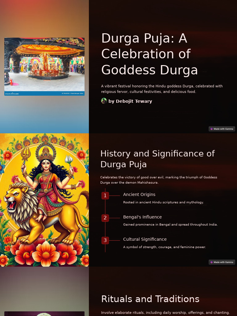 Durga Puja A Celebration of Goddess Durga | PDF