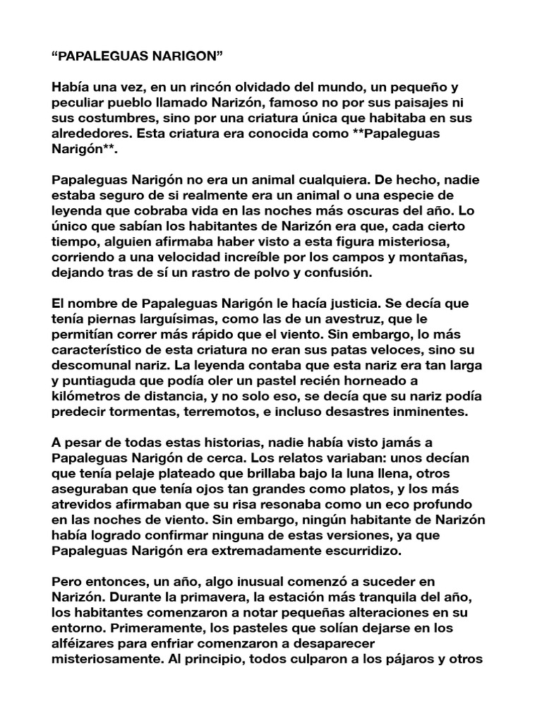 "PAPALEGUAS NARIGON". BY, CHadT Gary PeeT | PDF