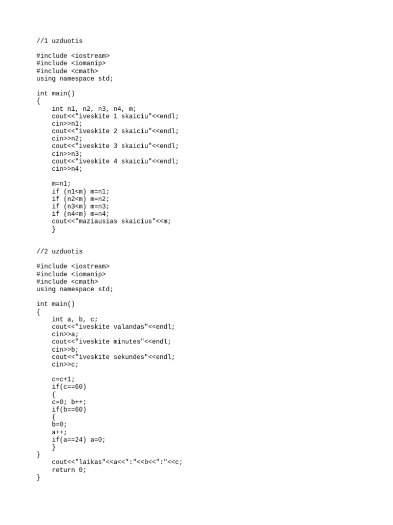 1, 2, 3, 4, 5, 6 uzduotys | PDF
