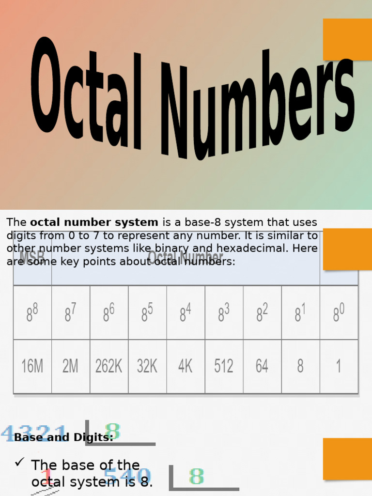 q1 Ict 7 Day 2 Week 3 Octal Numbers [Autosaved] | PDF