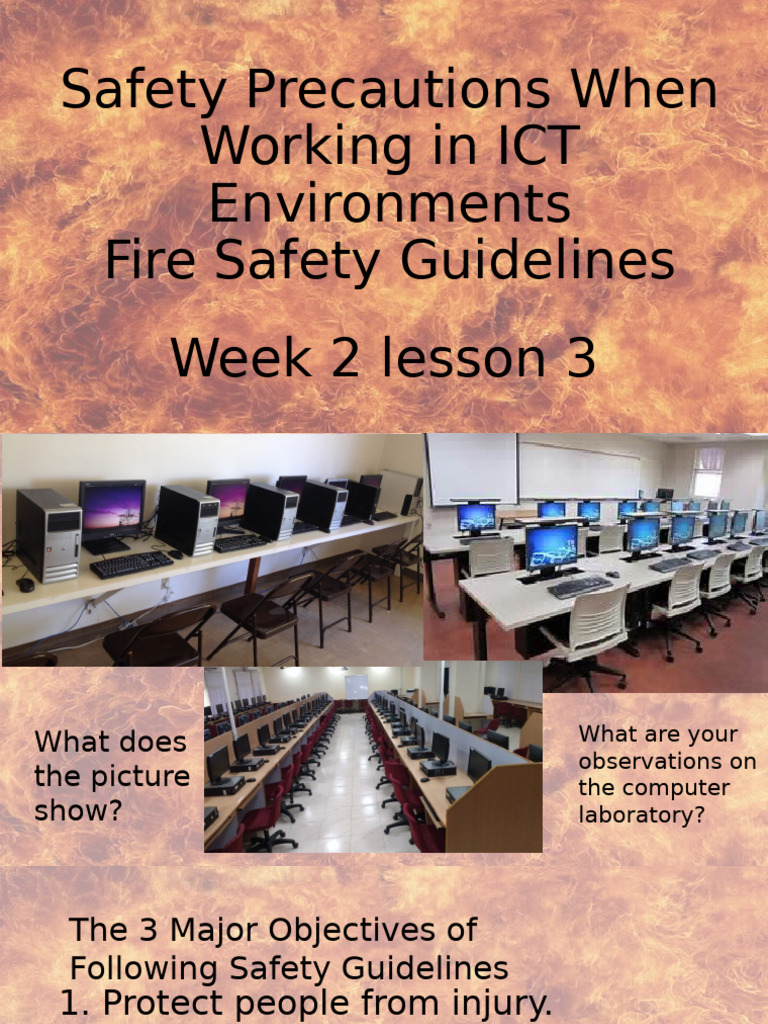 q1 Ict 7 Day 3 Week 2 Fire Safety Guidellines | PDF