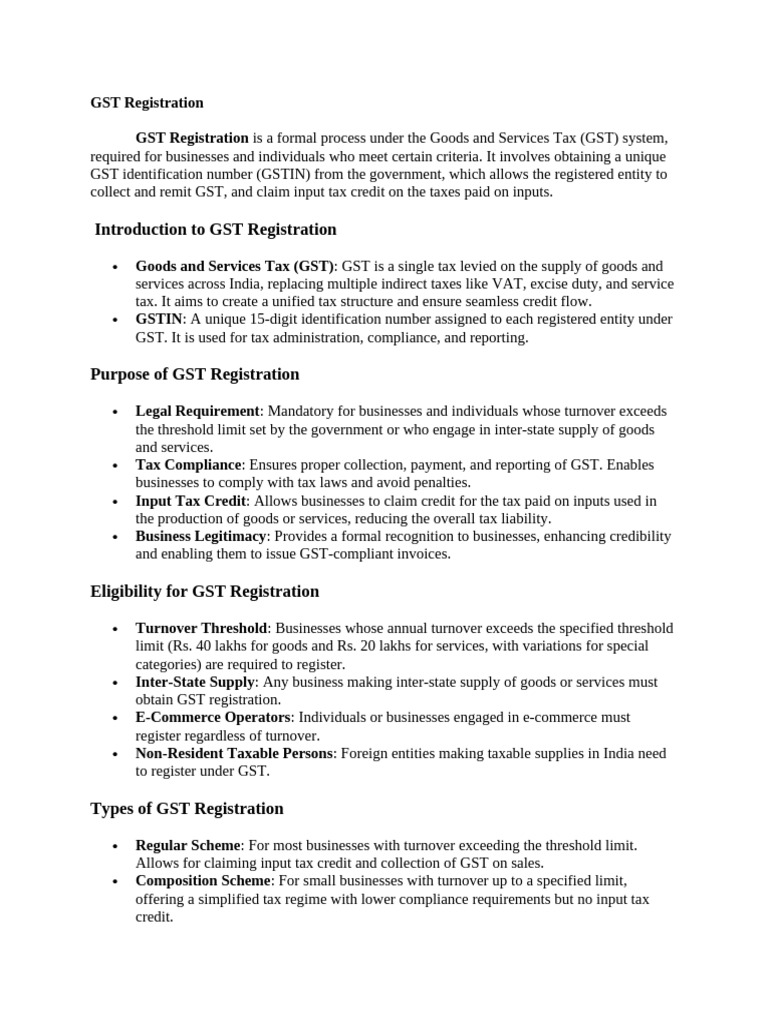 Unit - 5 -Documentation of GST | PDF