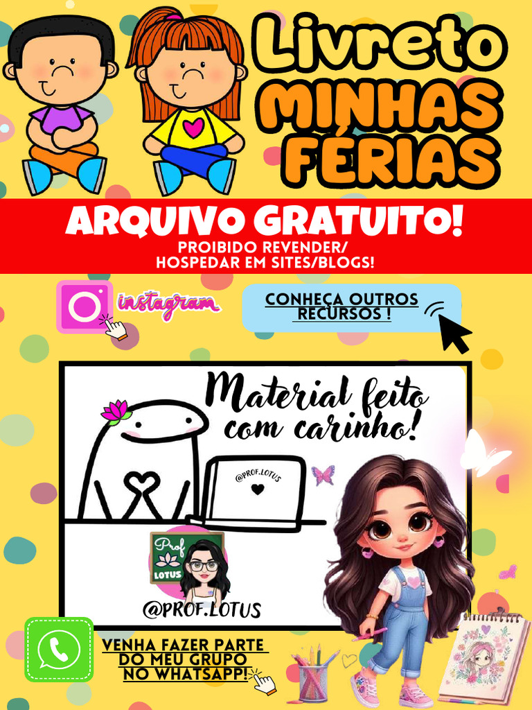 Livreto Minhas Férias | PDF