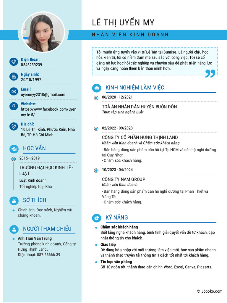 Le-Thi-Uyen-My 2894092 Joboko Ca4a773d440530f6 2894092 | PDF