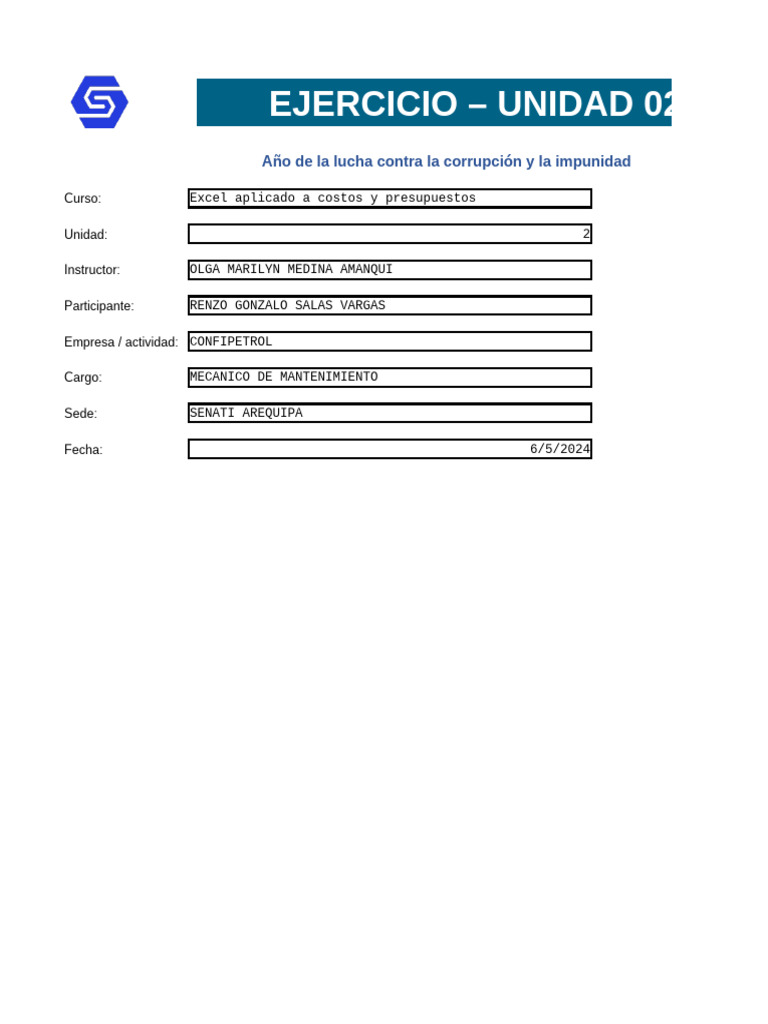 Ejercicio - U2 - Referencias Mixtas | PDF