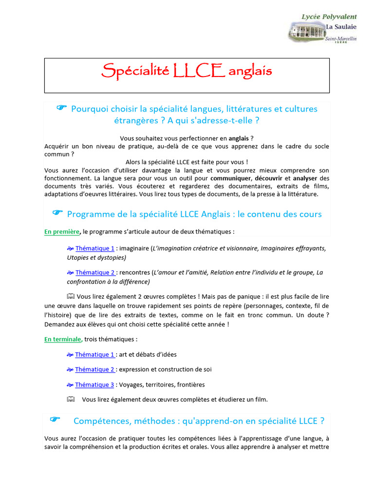 JPO LLCE Anglais | PDF