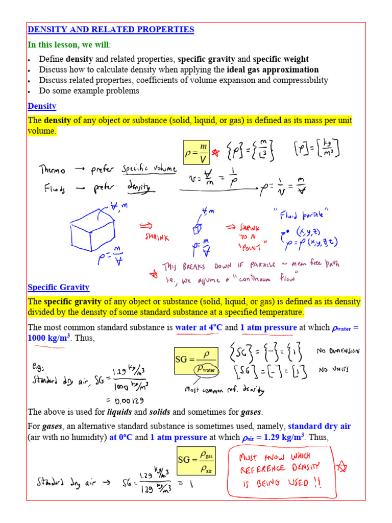 Fluid Mechanics Lesson 01D[1] | PDF
