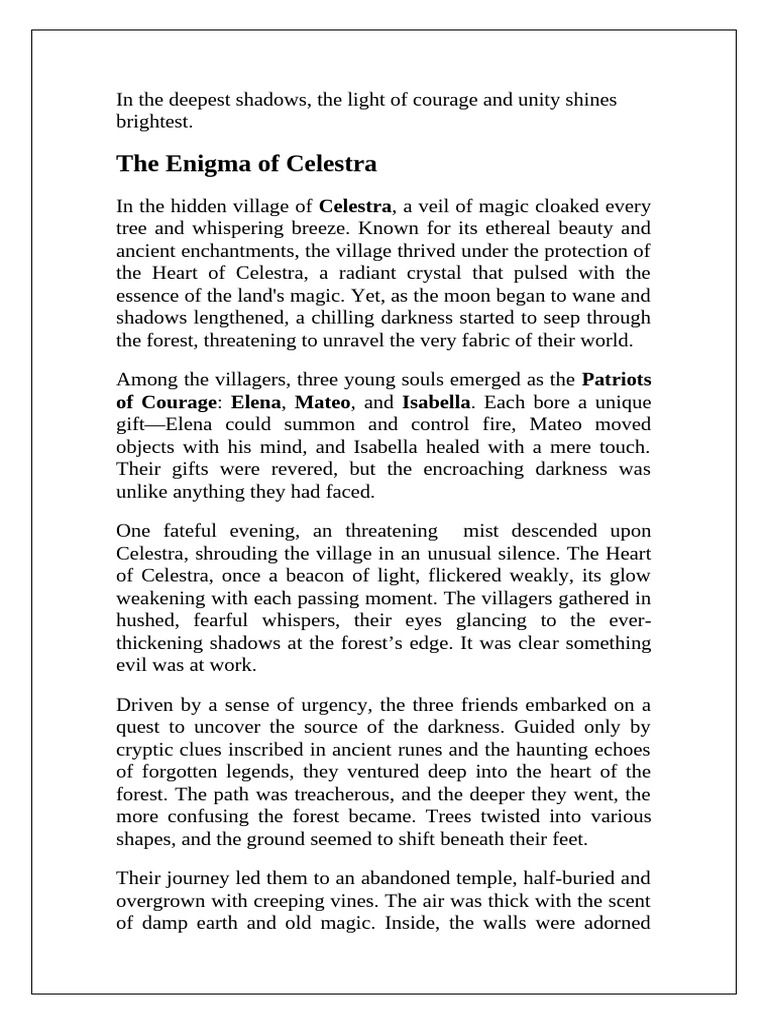 story of celestra | PDF