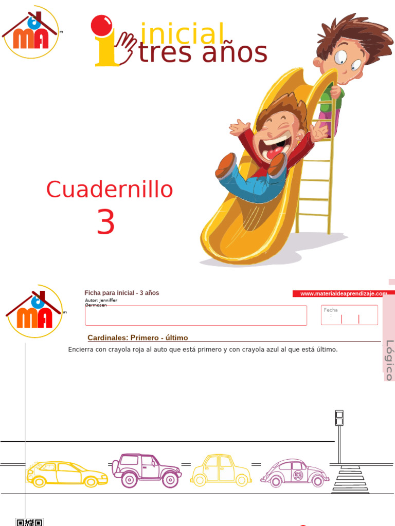 Cuadernillo 3 Logico Matematica 3 Años | PDF