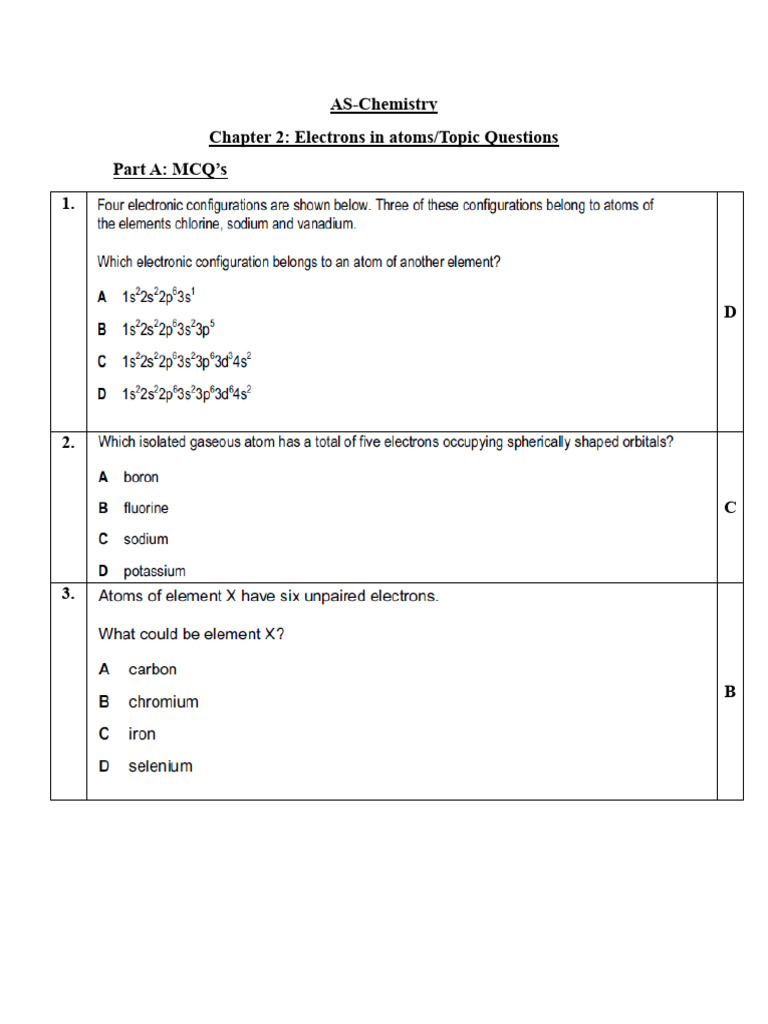 Chapter 2 With Answers | PDF