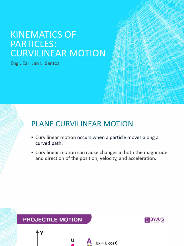 Lesson 2 Kinematics of Particles Curvilinear Motion | PDF