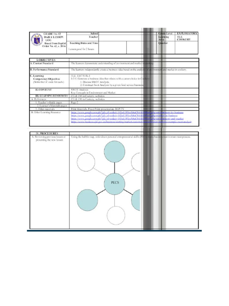 Cookery DLP Sample | PDF