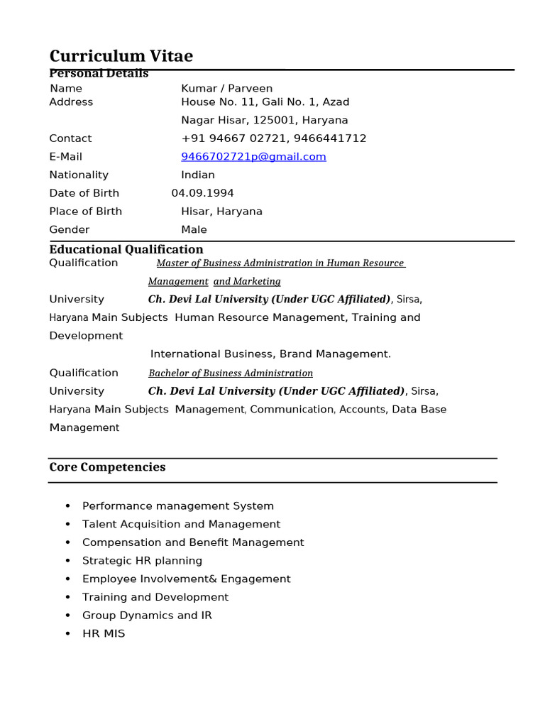 Updated CV Word DHL | PDF