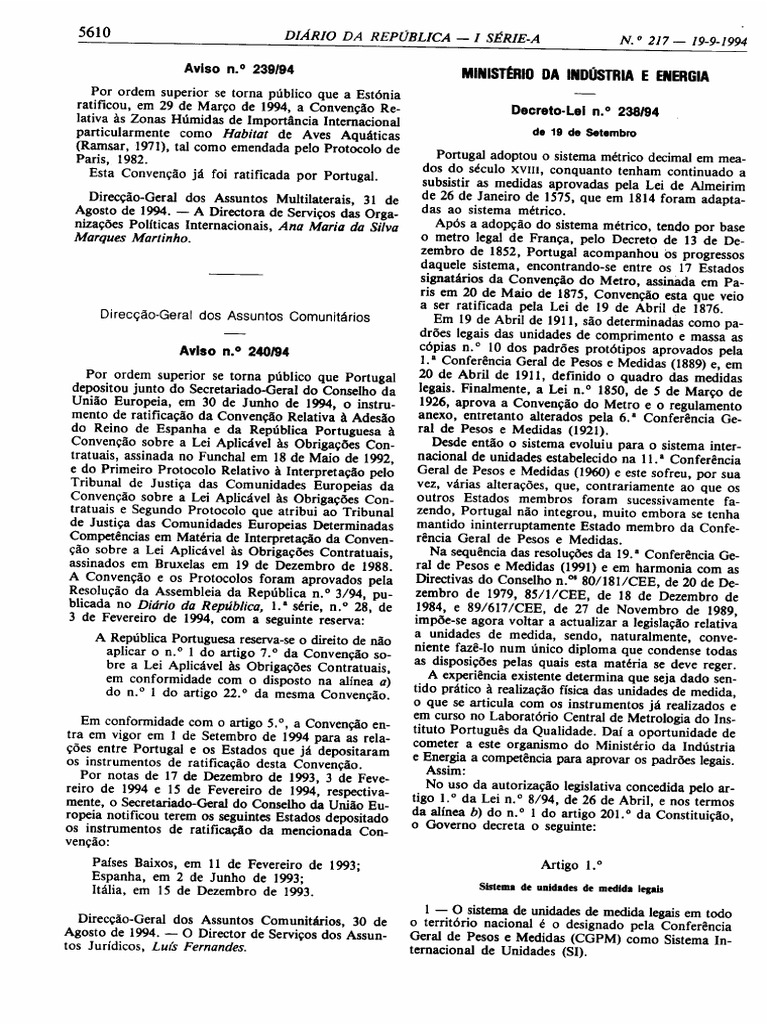 DL 238 - 94 | PDF