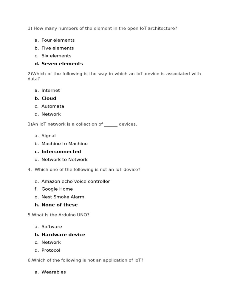 Iot MCQ | PDF