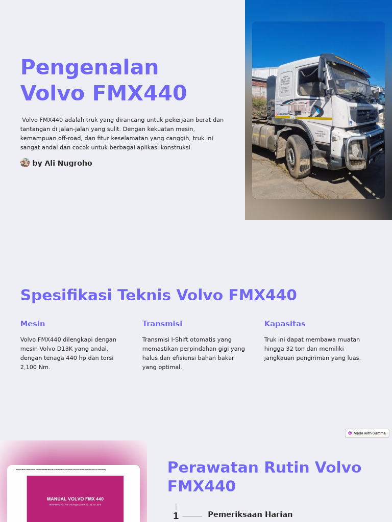 Pengenalan Volvo FMX440 | PDF