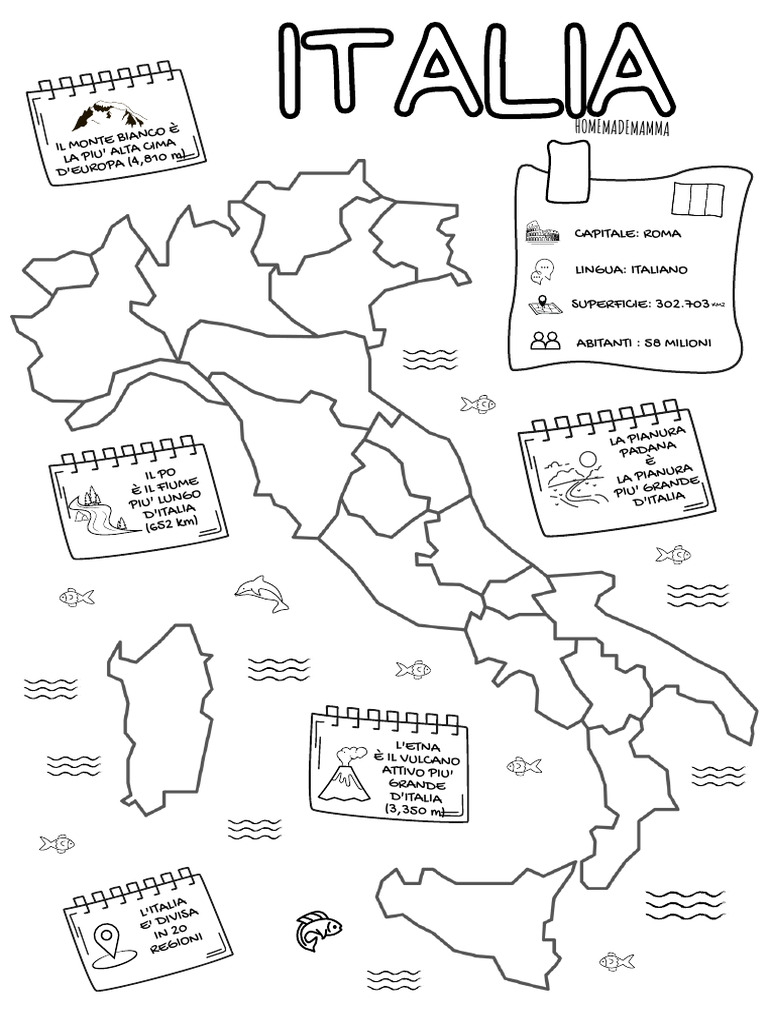 IL-POSTER-GIGANTE-DELLITALIA-DA-COLORARE-1 | PDF