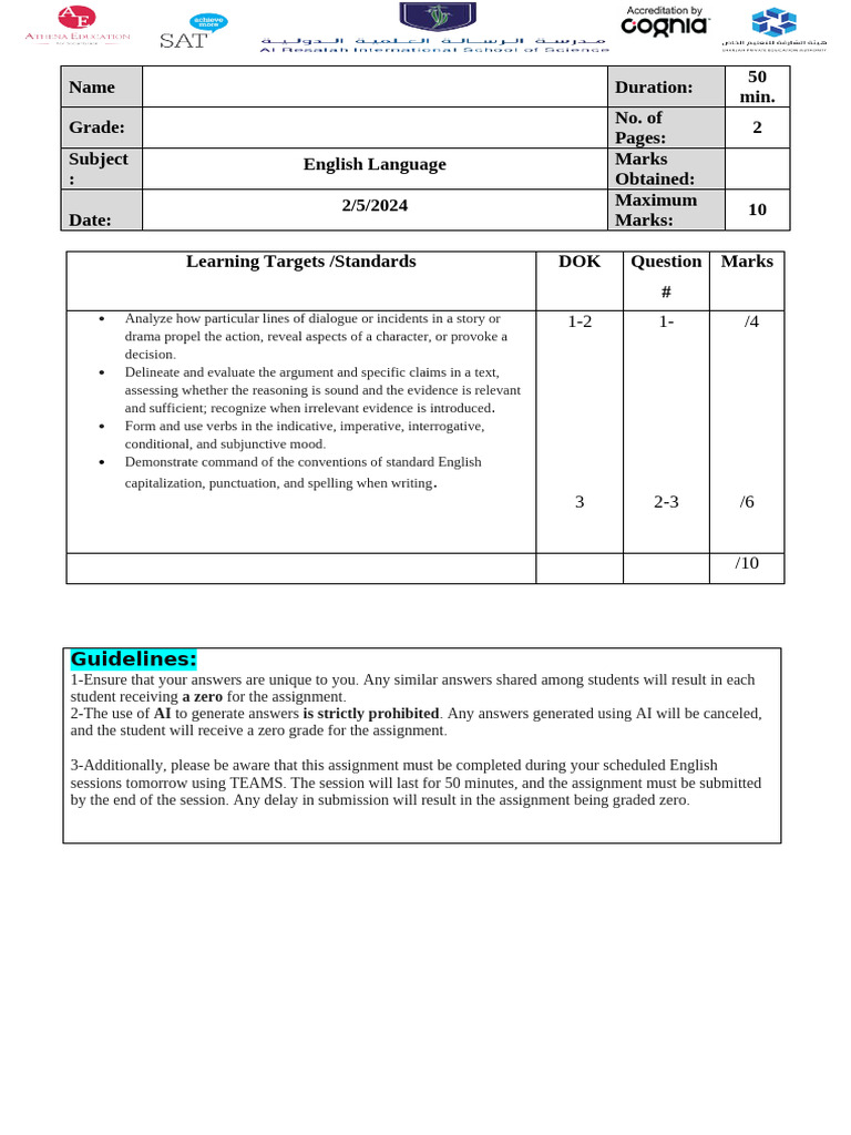 2nd Assessment | PDF