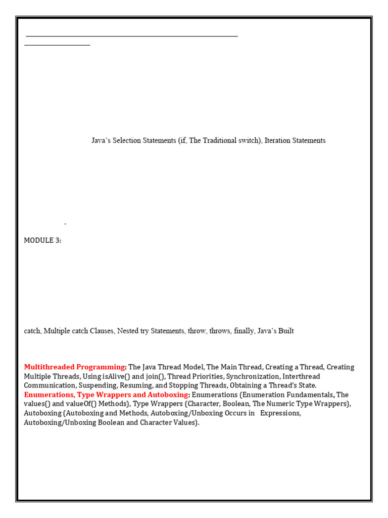 Java Vtu MQP Sons | PDF