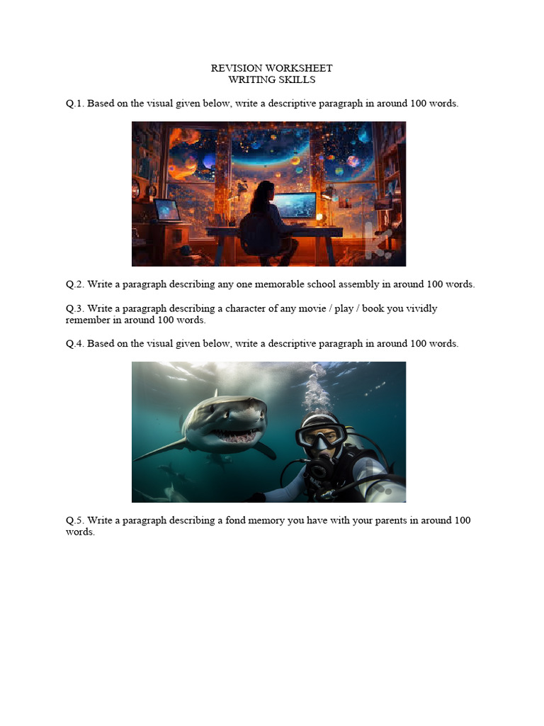 Class 7 REVISION WORKSHEET | PDF | General Fiction