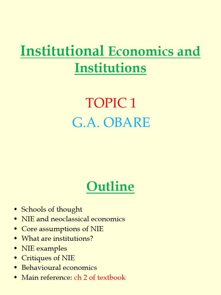 Lecture Materials Prof. Obare | PDF