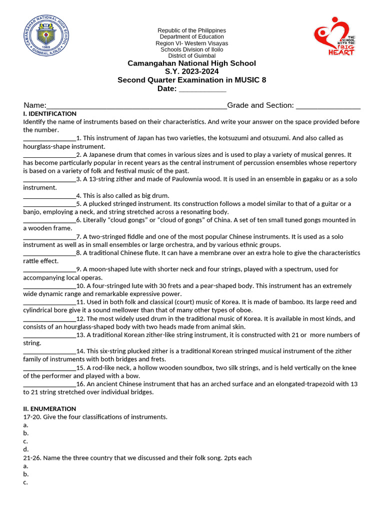 Grade 8 Second Quarter | PDF