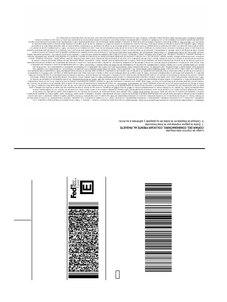 Guia Envio Fedex | PDF
