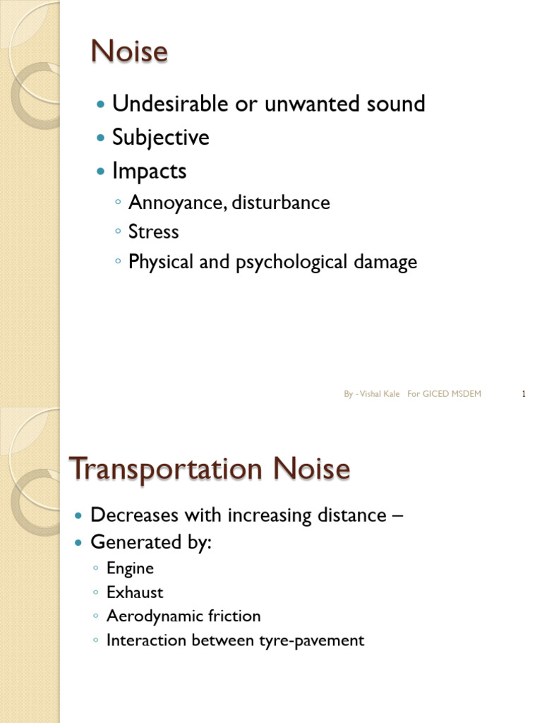 1.NOISE CONTROL | PDF