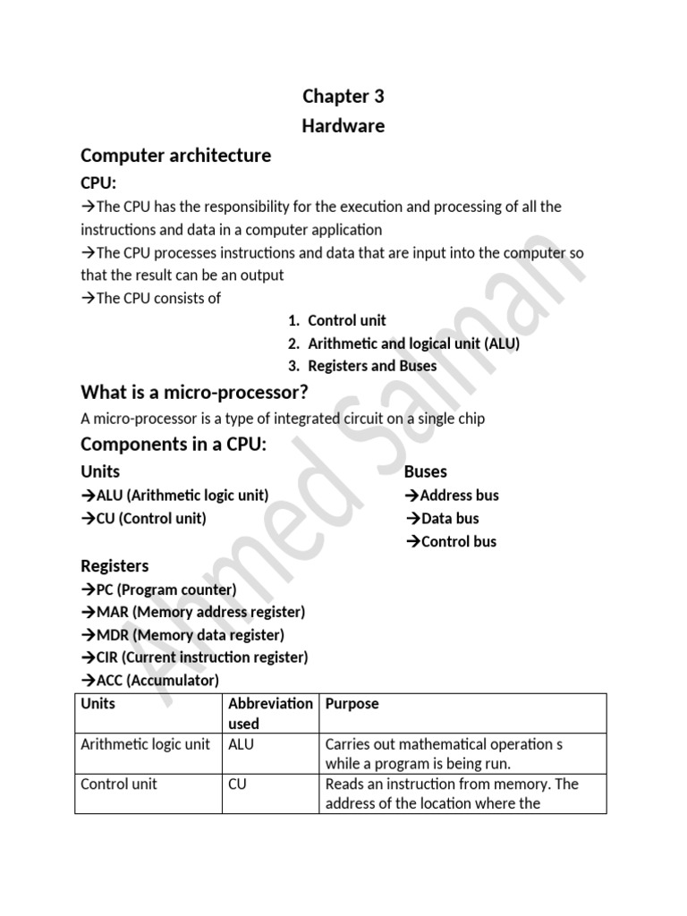 Chapter 3(Hardware) | PDF Chapter 3(Hardware) | PDF